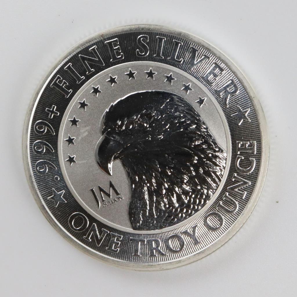 JM Bullion Fine Silver One Troy Oz. Round | Property Room
