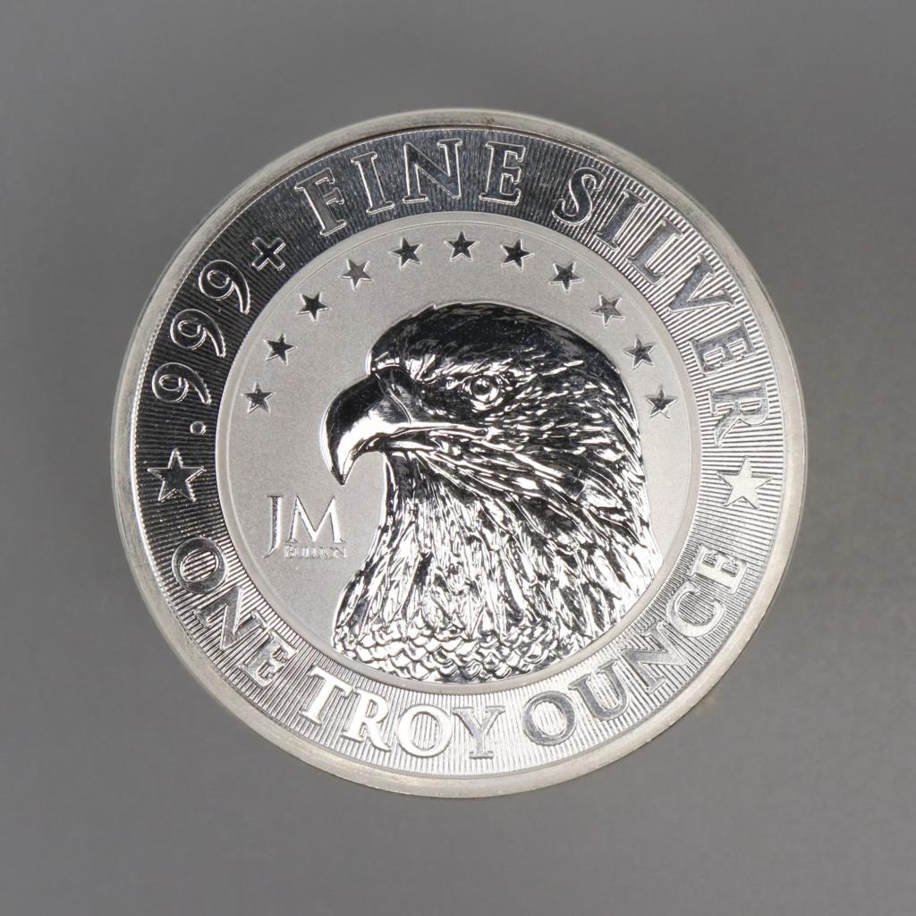 JM Bullion Fine Silver One Troy Oz. Round | Property Room