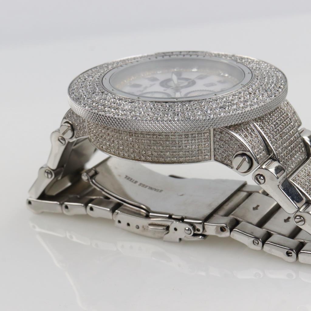 Joe Rodeo Chronograph 24.20cts TW Diamond Watch - Evaluated By Our ...