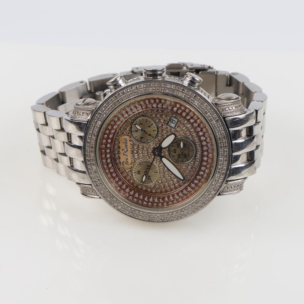 Joe Rodeo Classic 3.50cts TW Diamond Chronograph Watch-Evaluated By Our ...