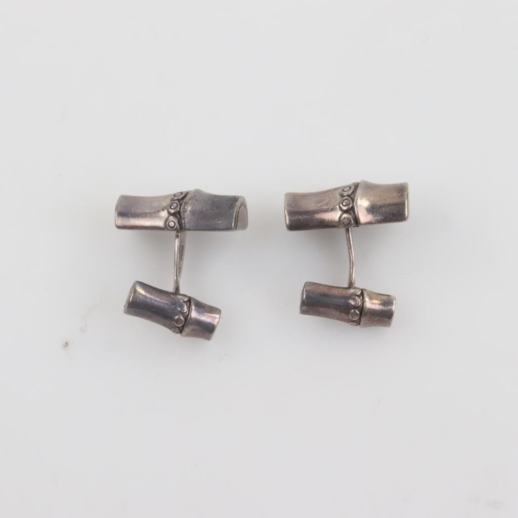 John Hardy Silver Bamboo Cufflink | Property Room