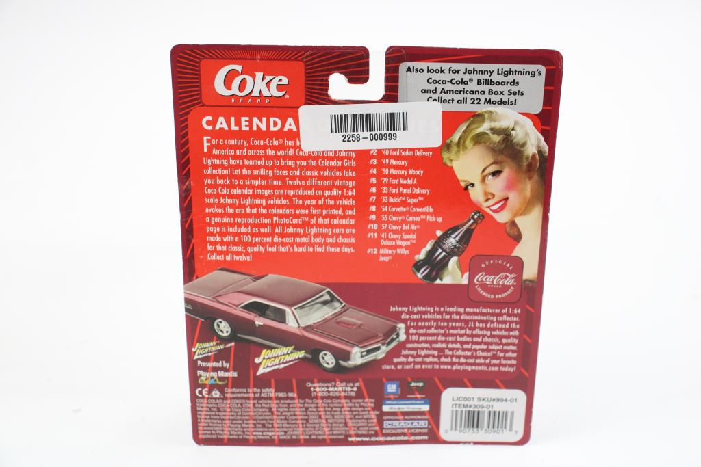 Johnny Lightning Coca Cola Calendar Girl Series '29 Ford Model A ...