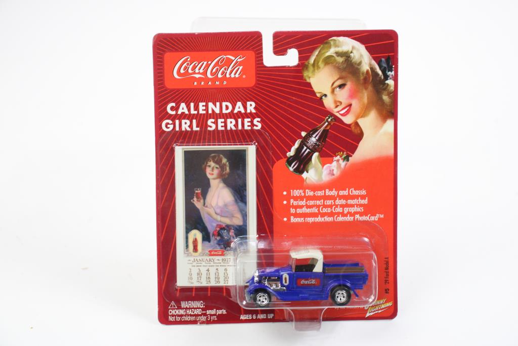 Johnny Lightning Coca Cola Calendar Girl Series '29 Ford Model A ...