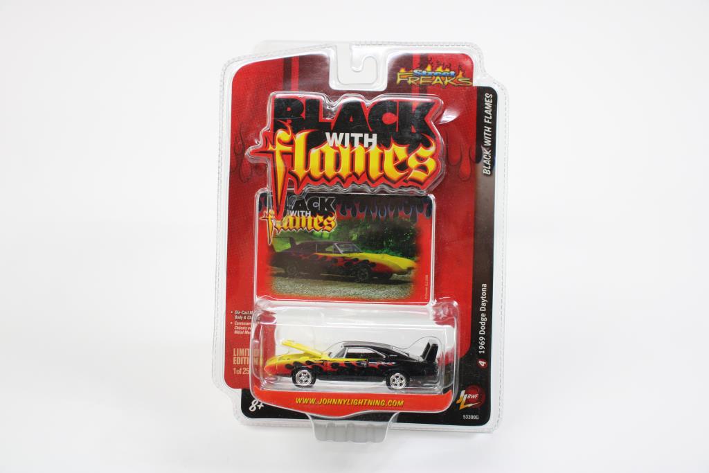 Johnny Lightning Street Freaks Black With Flames 1969 Dodge Daytona ...