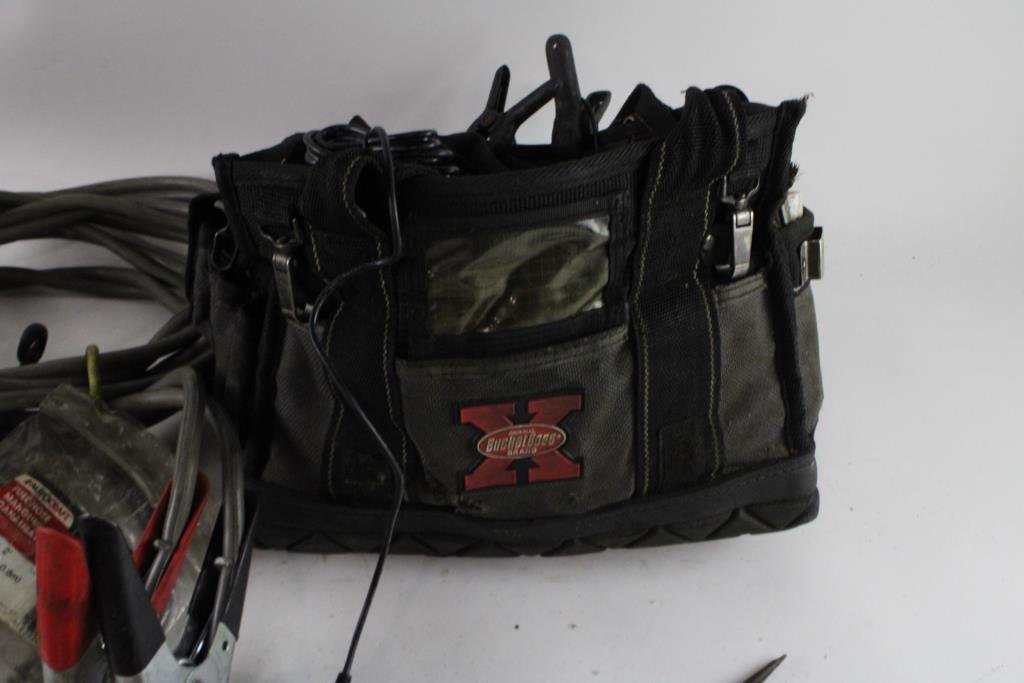 Jumper Cable, Tool Bag And Hand Tool Assortment, 10+ Pieces | Property Room