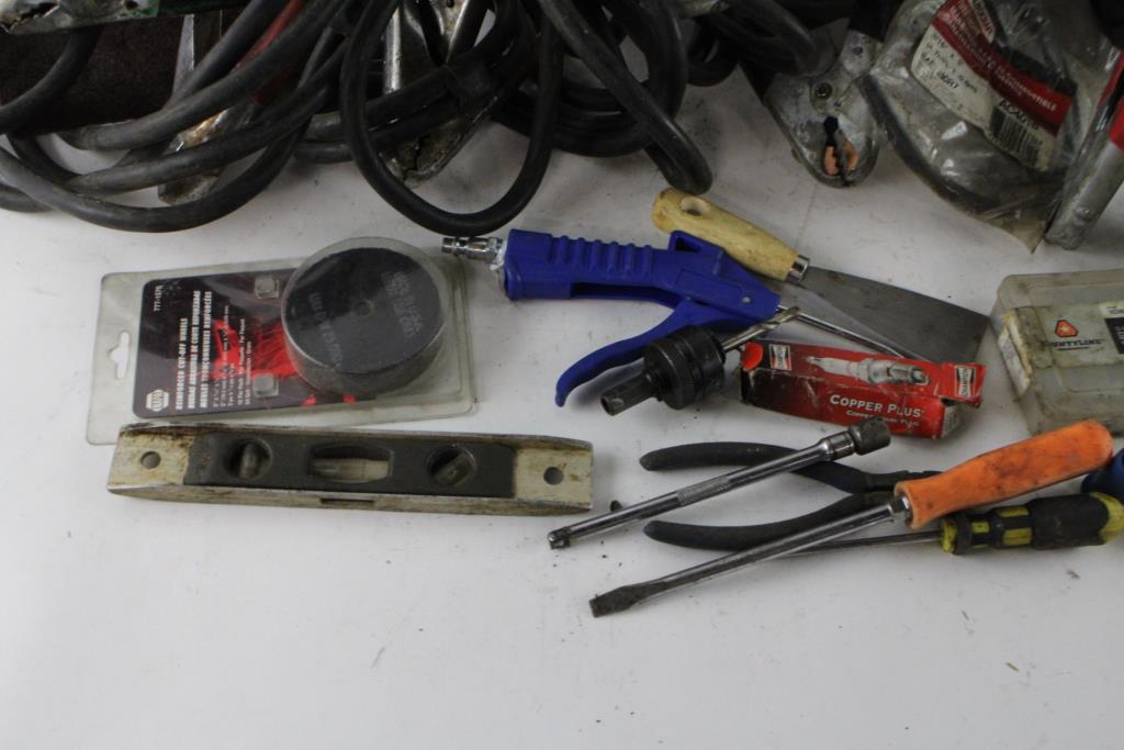 Jumper Cable, Tool Bag And Hand Tool Assortment, 10+ Pieces | Property Room