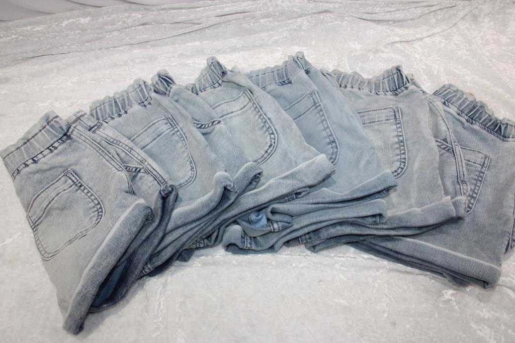 Justice Faded Denim Shorts, 6 Pieces | Property Room
