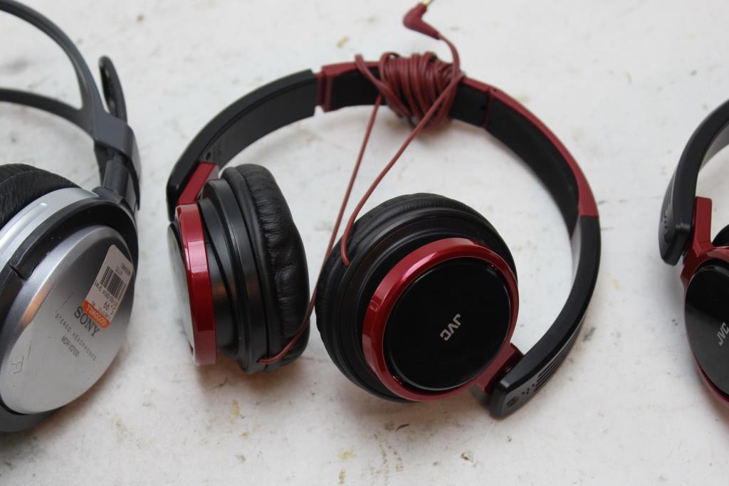 JVC, Sony Headphones 3 Pieces | Property Room