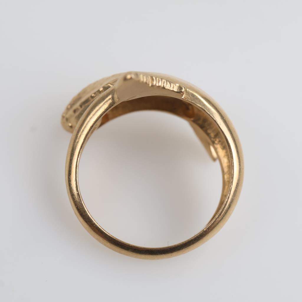 Kabana 14kt Gold Hollow Whale Ring | Property Room