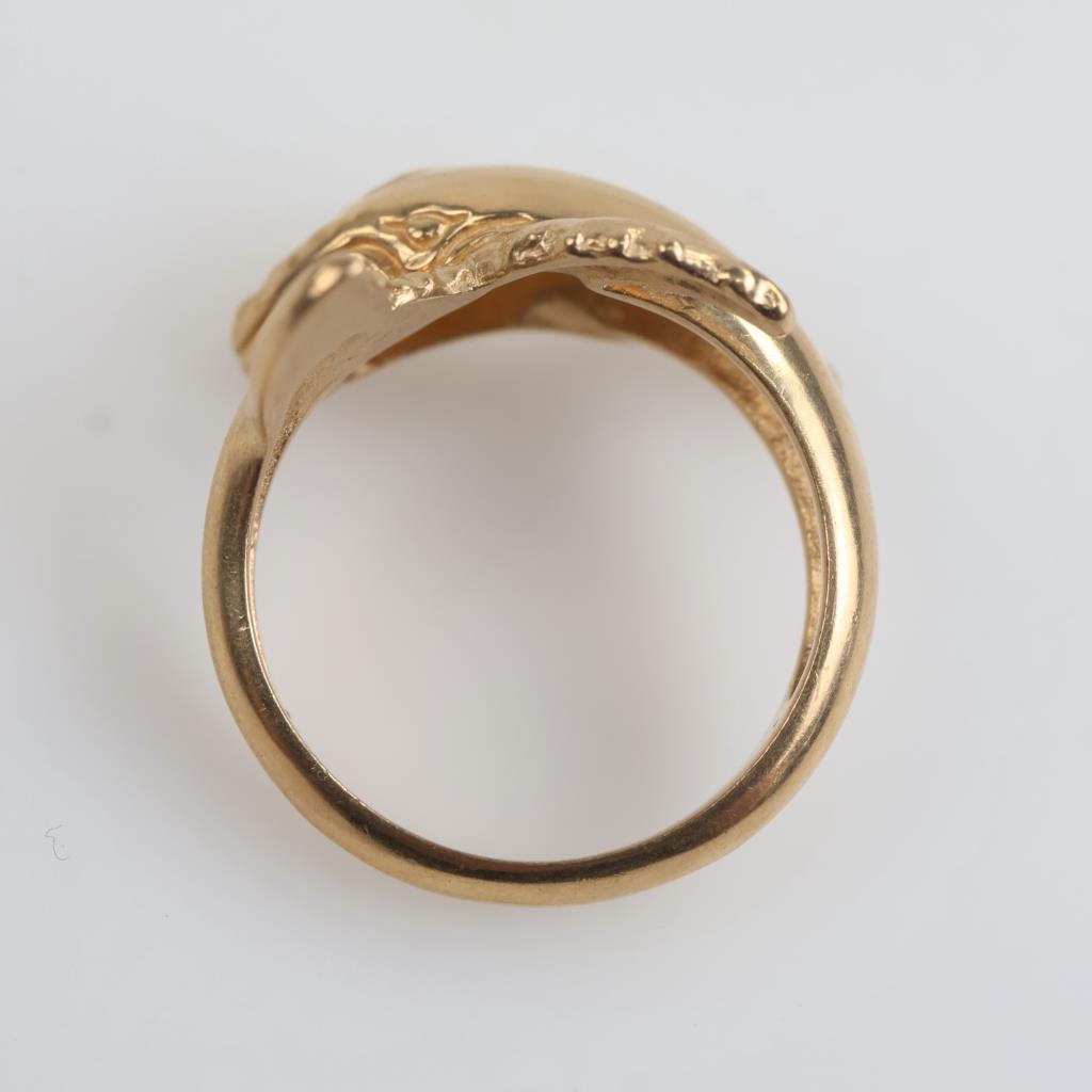 Kabana 14kt Gold Hollow Whale Ring | Property Room