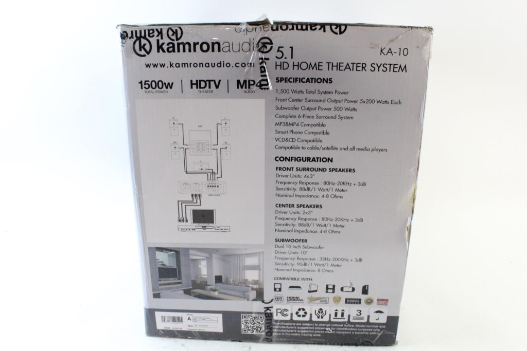 Kamron Audio 5.1 HD Home Theater System | Property Room