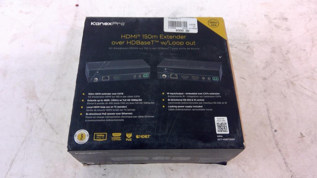 KanexPro HDMI 150m Extender Over HDBaseT W/Loop Out | Property Room