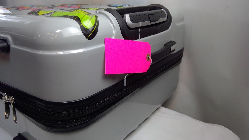 Karriage-Mate Large 4-Wheel Butterfly Hard Shell Suitcase, Multicolor ...