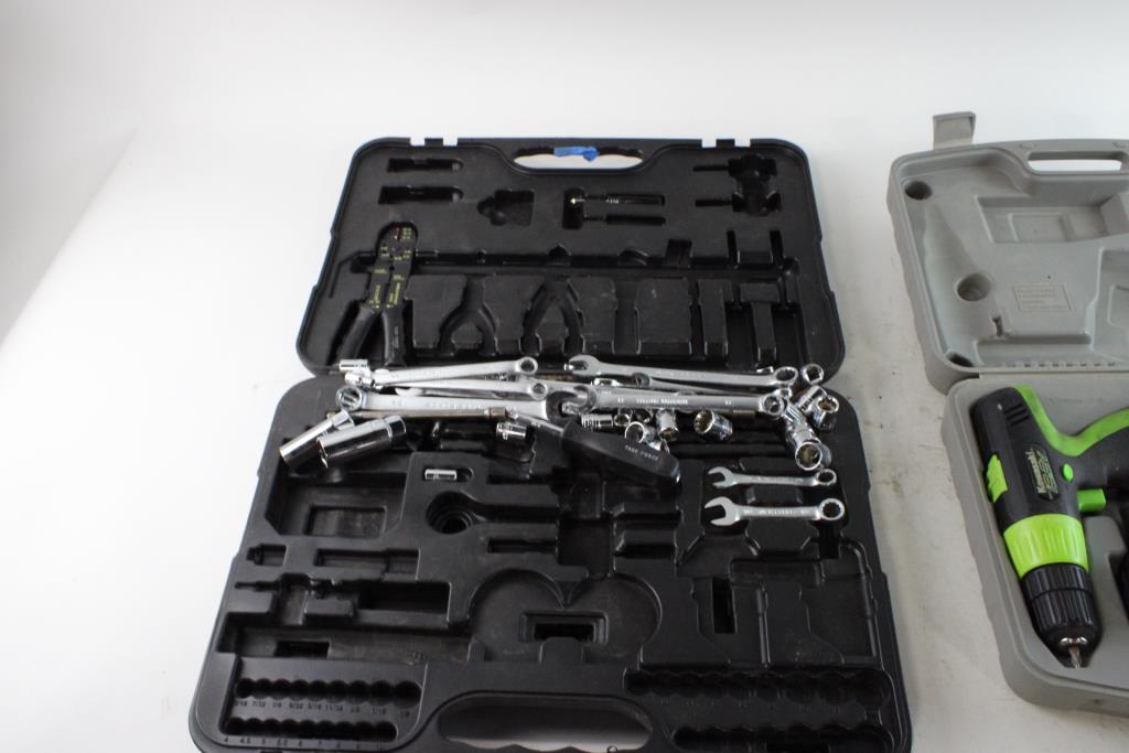 Kawasaki Drill, Yome Tire Inflator & Task Force Socket Set, 3 Pieces ...