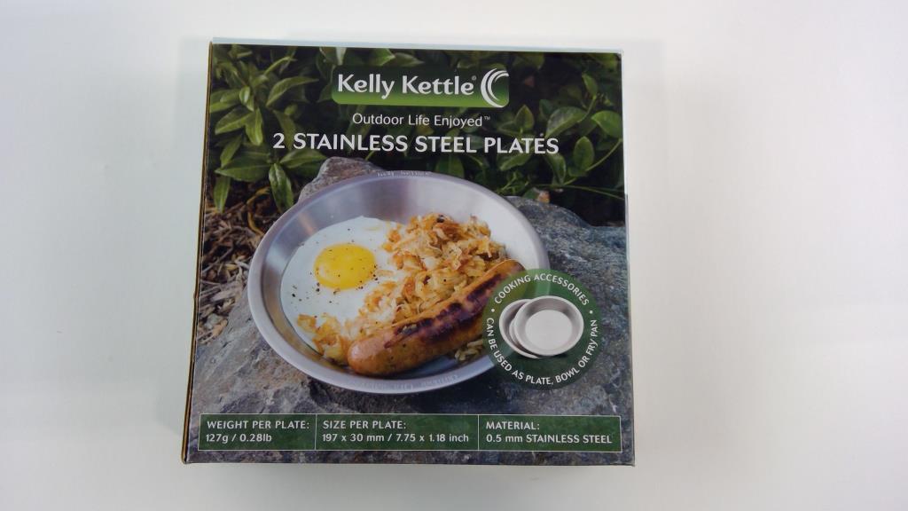 Kelly Kettle 2 Stainless Steel Plates | Property Room