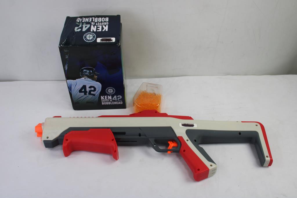 Ken Griffey Jr. Bobblehead, Nerf Gel Fire Toy, Brush Pens, And Gel Pens ...