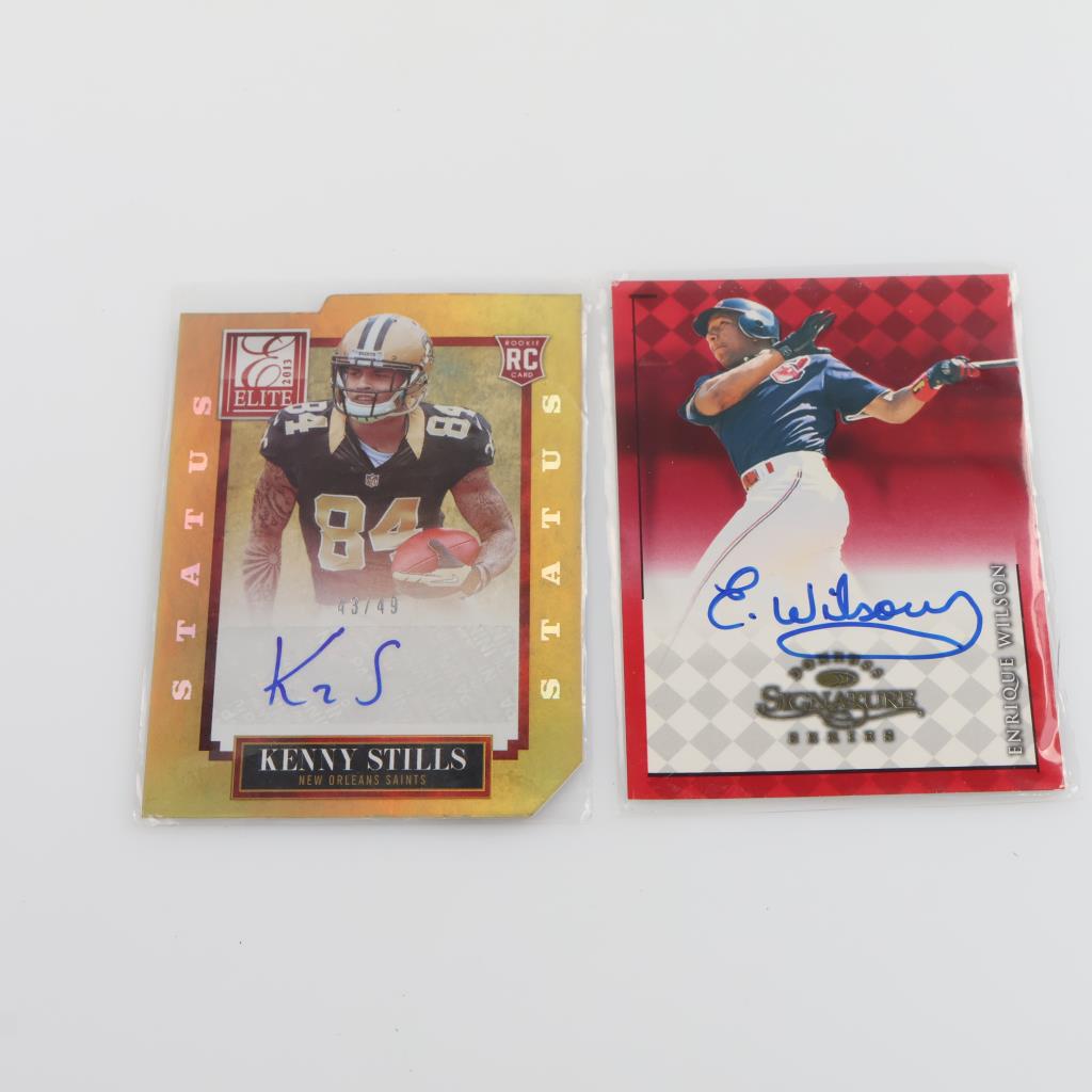 Kenny Stills & Enrique Wilson Trading Cards, 2 Pieces | Property Room