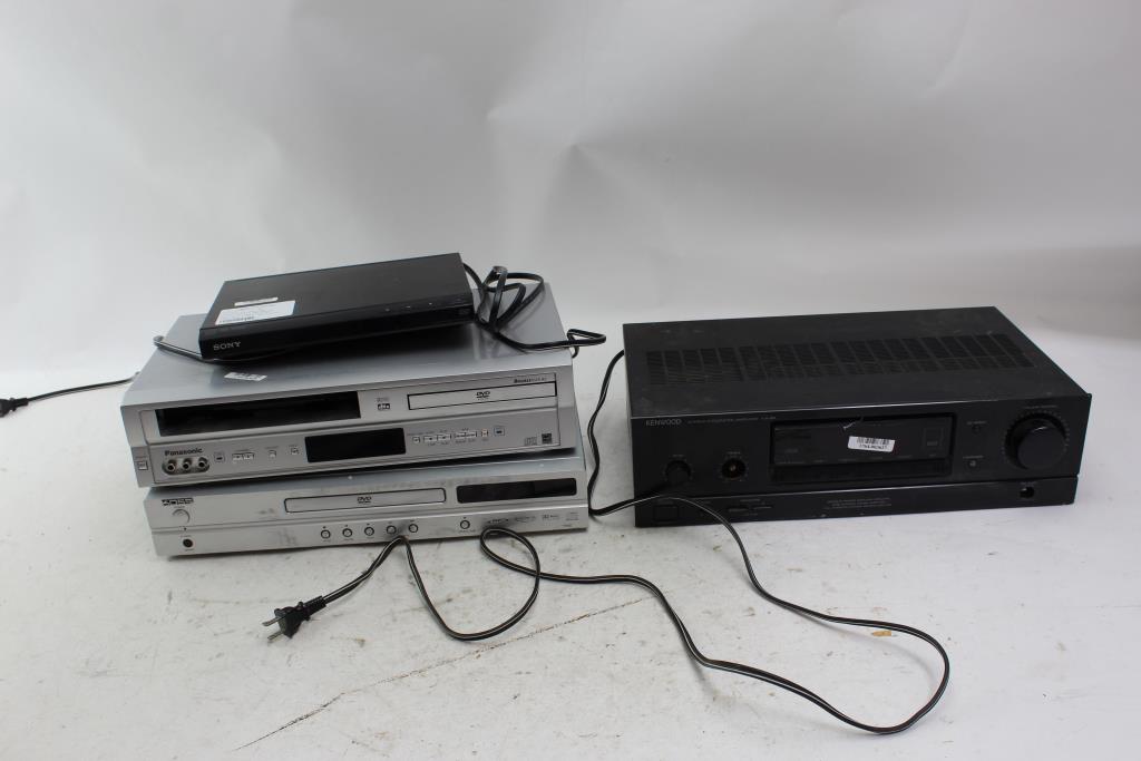 Kenwood Stereo Integrated Amplifier, Koss DVD Player And More, 4 Pieces ...