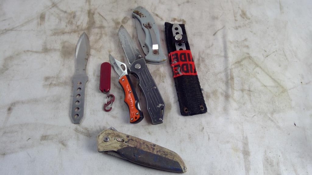 Kershaw Pocket Knife, Stihl Pocket Knife, And More, 6 Pieces | Property ...