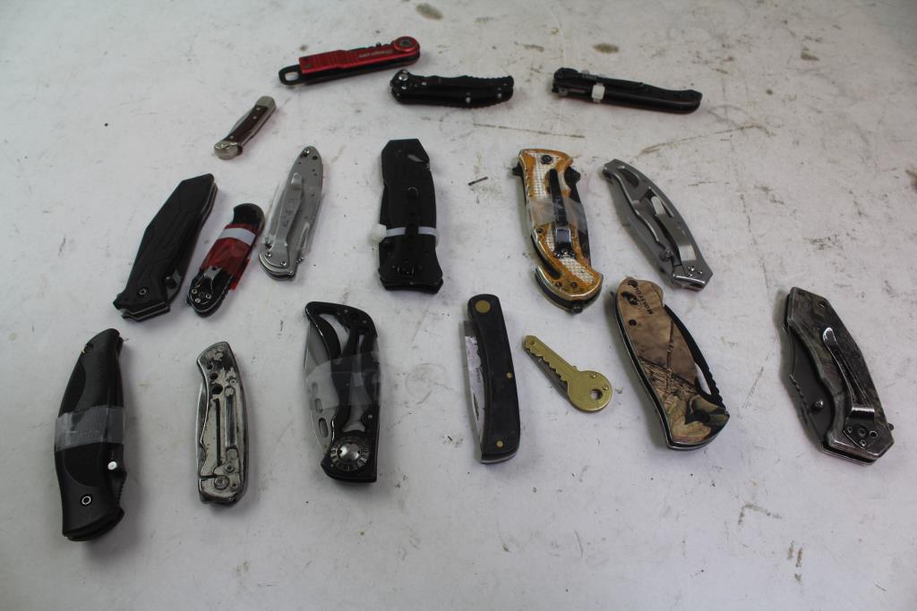 Kershaw, Snap-on, Gerber, & More Assorted Folding Knives; 5+ Pieces ...