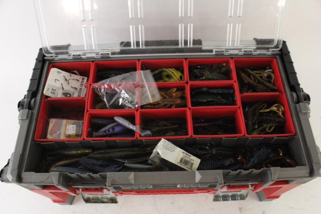 Keter Tackle Box, With Fishfinder And Tackle, 50+ Pieces | Property Room