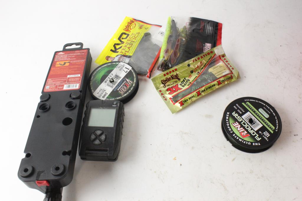 Keter Tackle Box, With Fishfinder And Tackle, 50+ Pieces | Property Room