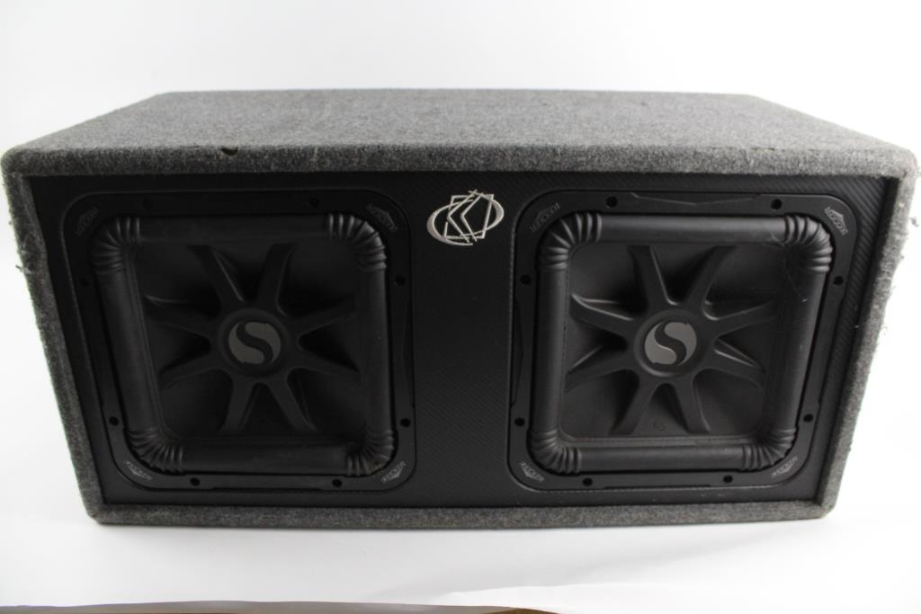 Kicker 08DS12L54 2 Solo-Baric 12-Inch Vent Box 4-Ohm Subwoofer ...