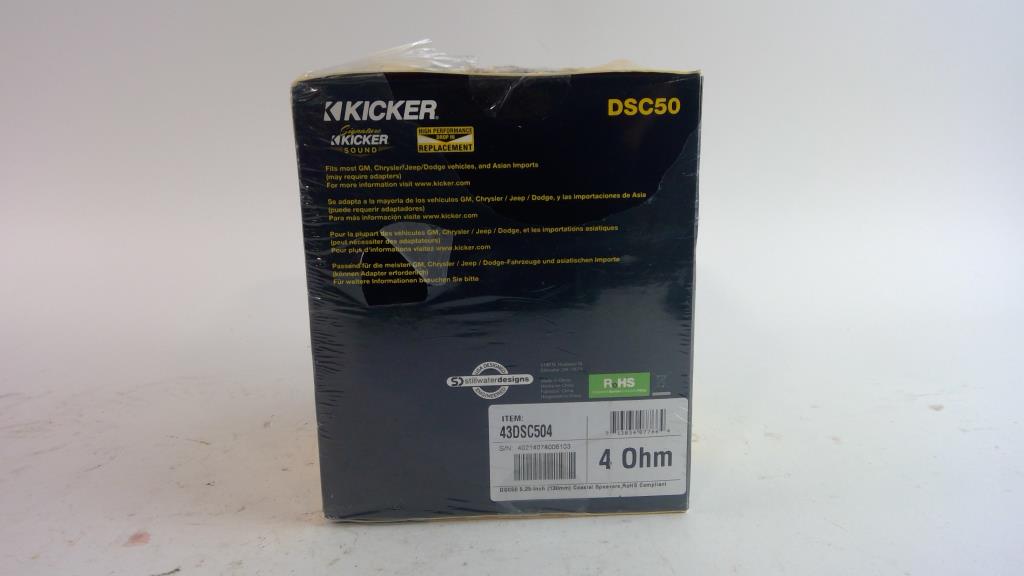 Kicker 5 1/4" Coaxial Speakers, 2 Pieces | Property Room