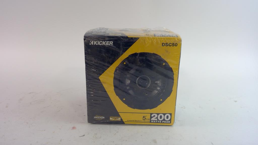 Kicker 5 1/4" Coaxial Speakers, 2 Pieces | Property Room