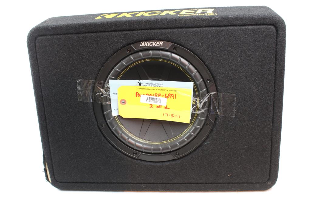 Kicker CompC Loaded Enclosures Car Subwoofer | Property Room