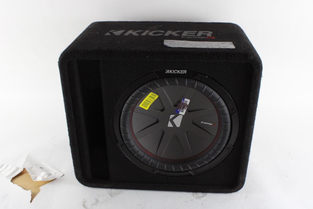 Kicker CompR Subwoofer With Box | Property Room