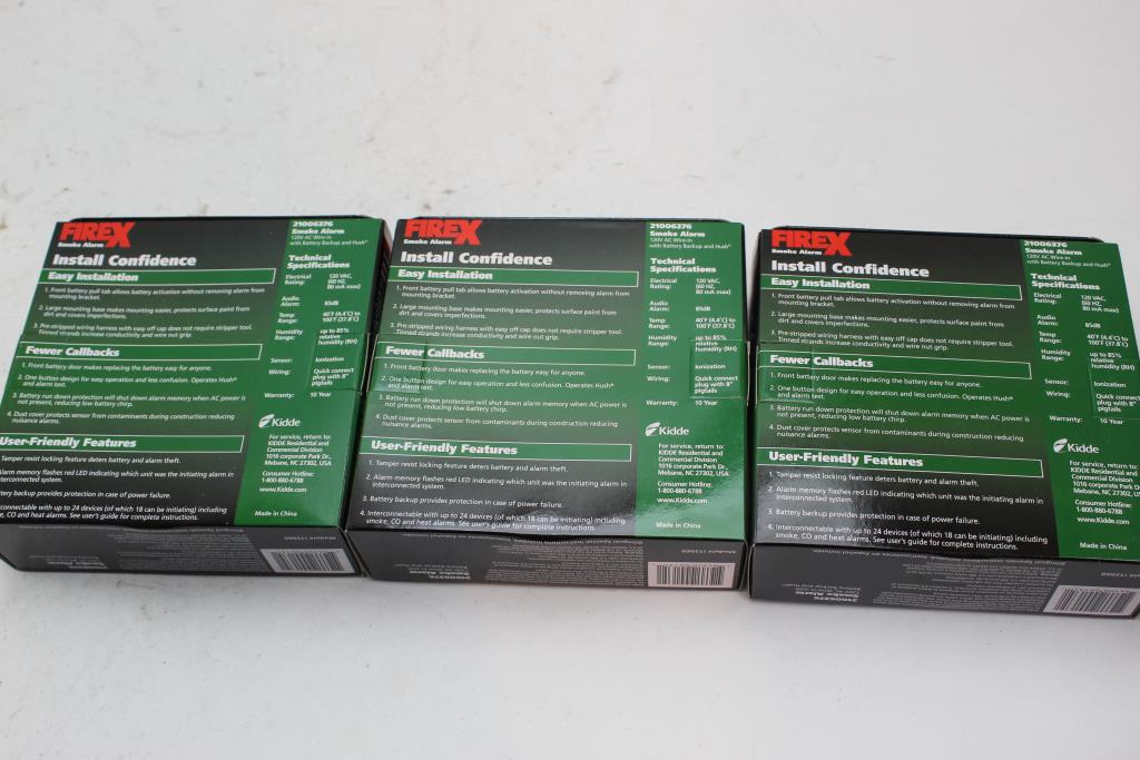 Kidde FireX Smoke Alarm I12060: 3 Items | Property Room