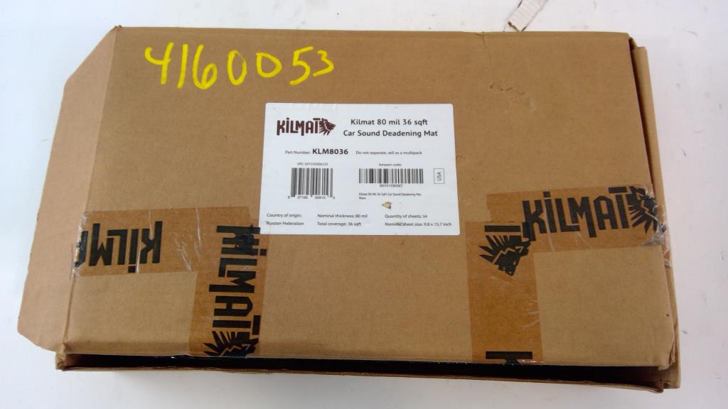Kilmat 80 Mil 36ft Car Sound Deadening Mat | Property Room