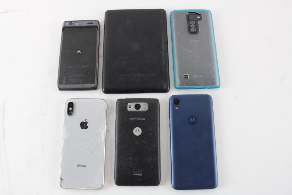 Kindle Tablet & Assorted Smartphones, 6 Pieces | Property Room