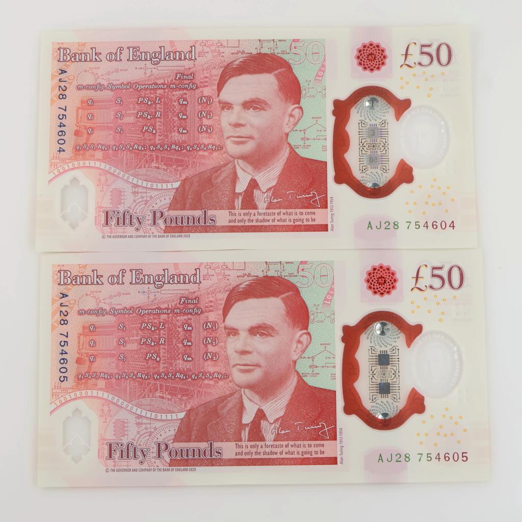 King Charles III 100 British Pounds Sequential Rare-Collectibles ...