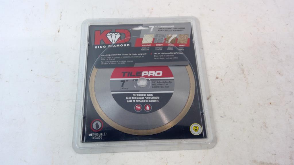 King Diamond 7" Tile Diamond Blade | Property Room