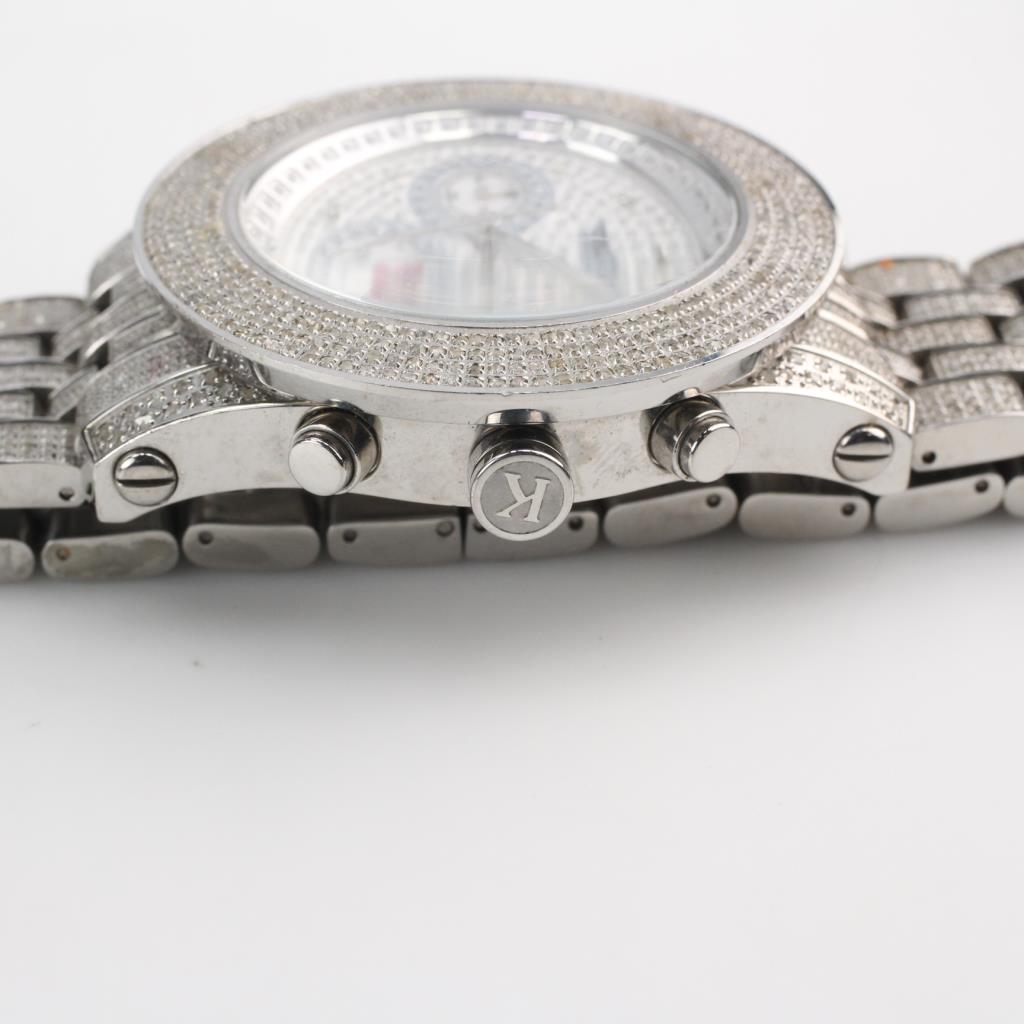 King Master Diamond Chronograph Watch | Property Room