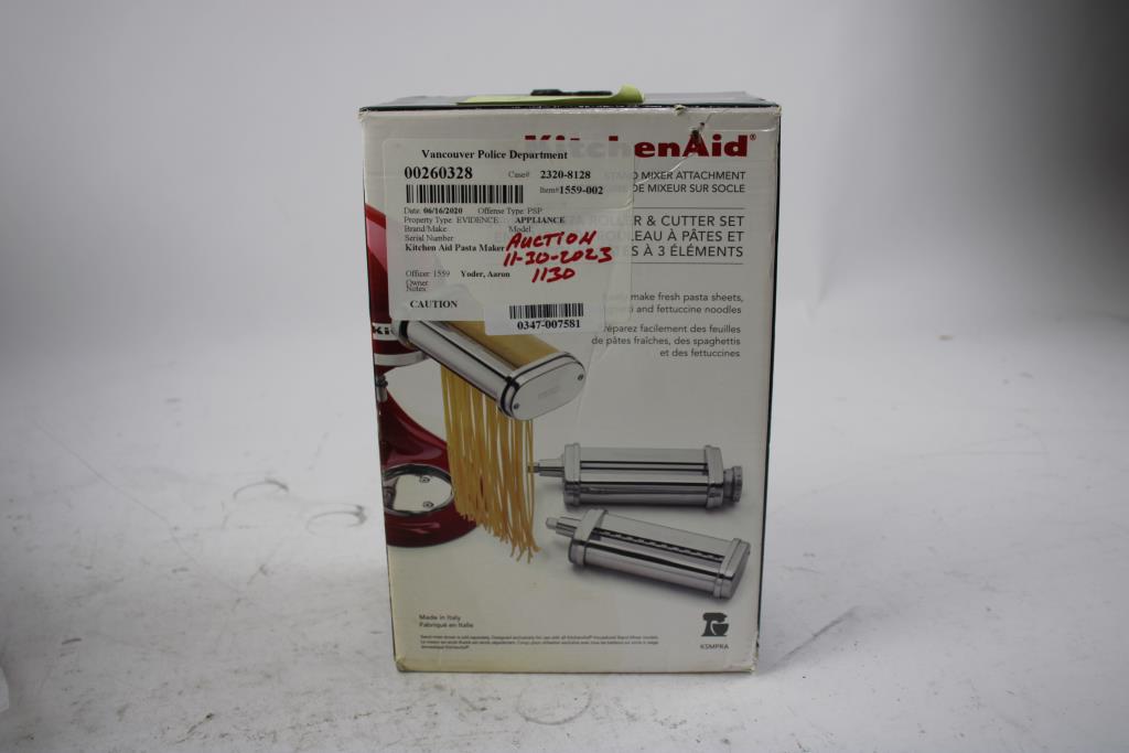 Kitchen Aid Commercial Style Stainless Steel Pasta Roller And Cutters ...