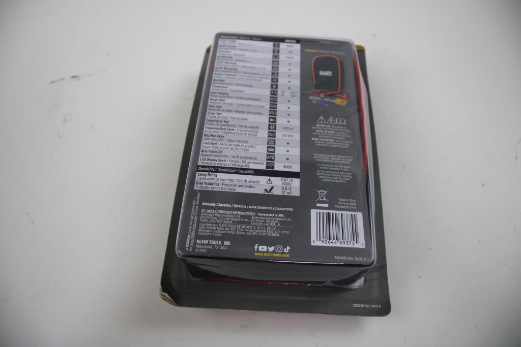 Klein Tool Auto-Ranging Slim Digital Multimeter, MM450 | Property Room