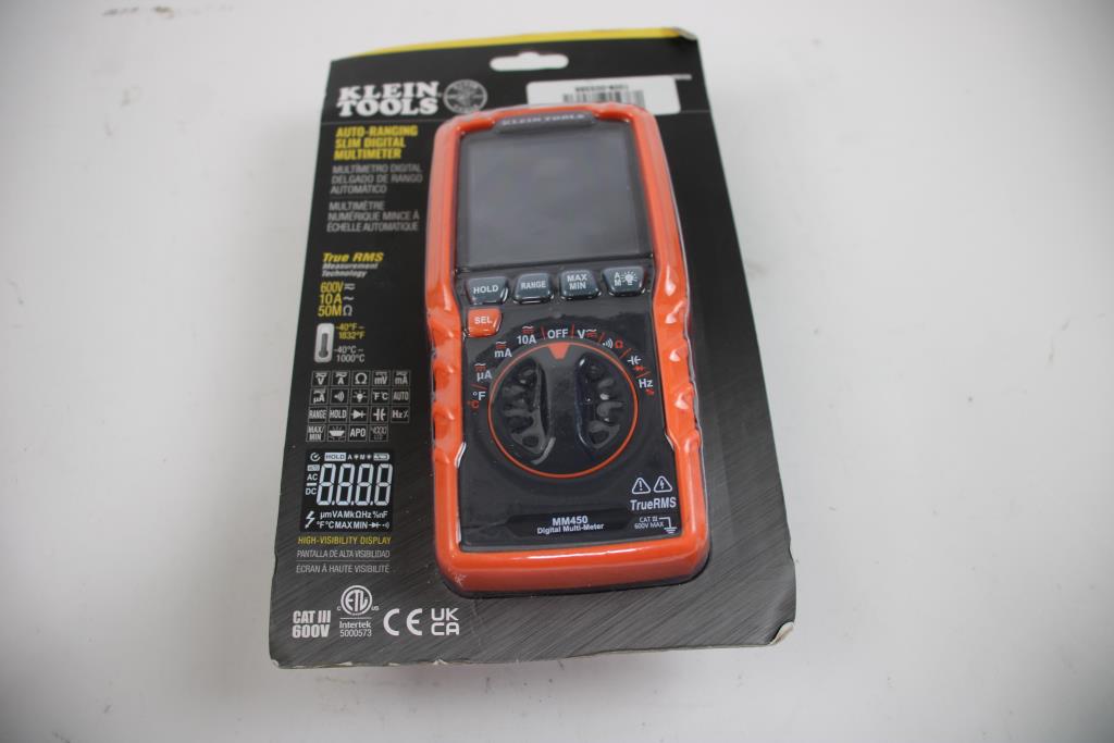 Klein Tool Auto-Ranging Slim Digital Multimeter, MM450 | Property Room