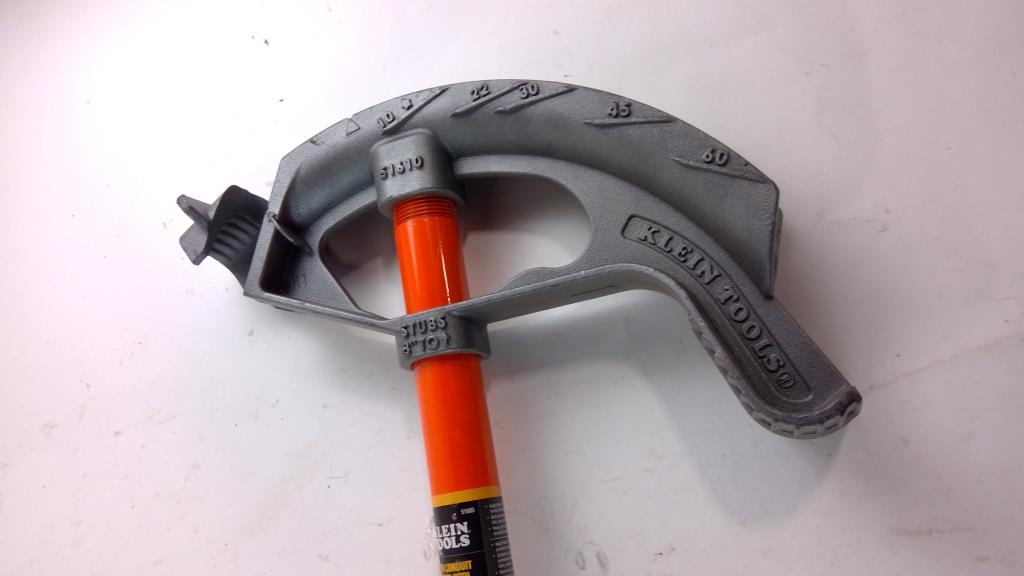 Klein Tools Iron Conduit Bender With Angle Setter | Property Room