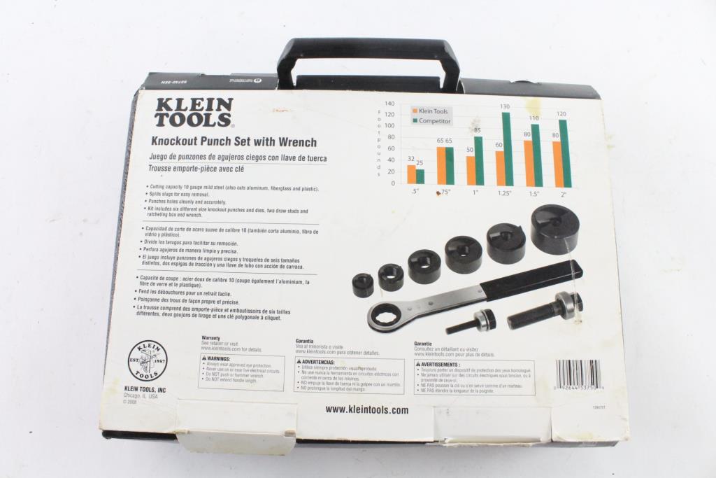 Klein Tools Knockout Punch Set With Wrench | Property Room