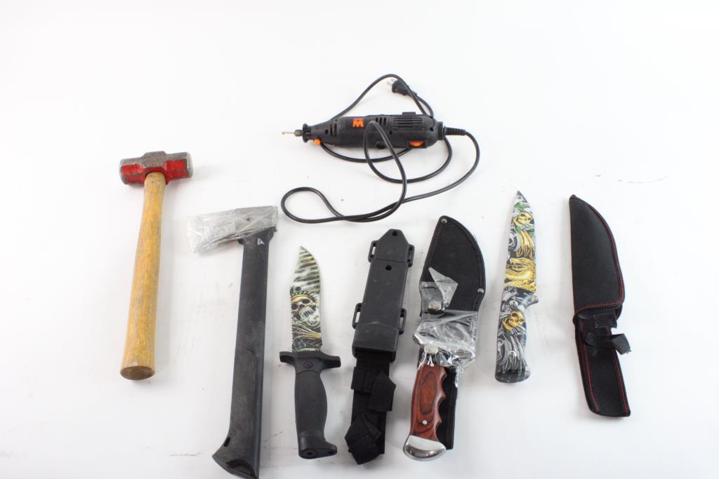 Knives, Axe, Hammer, And More 10+ Pieces | Property Room