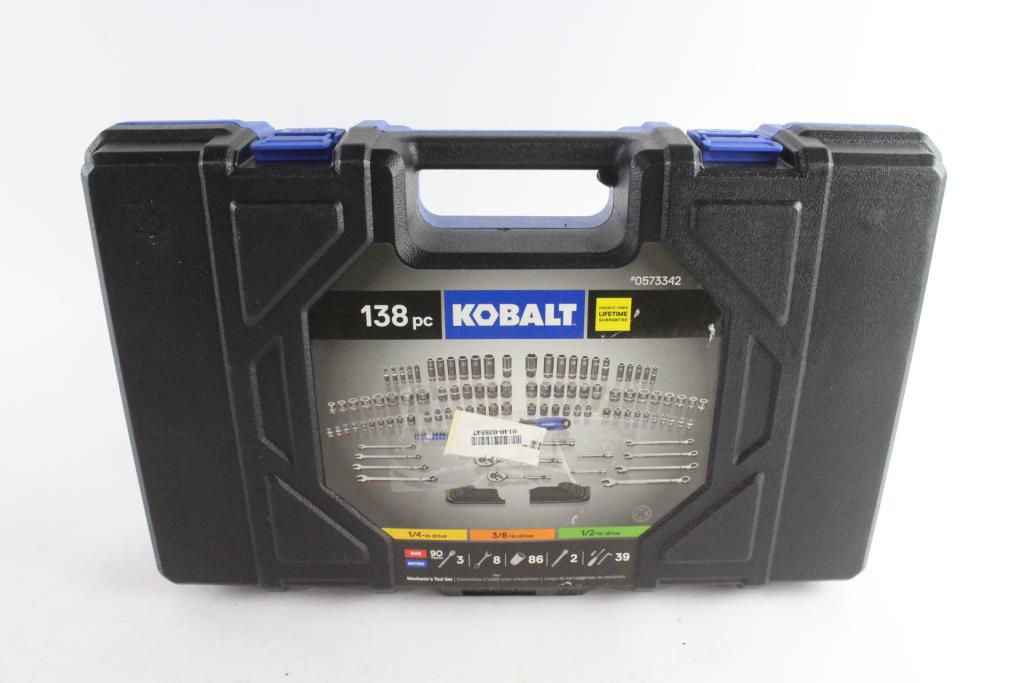 Kobalt 138 Piece Socket Tool Set | Property Room