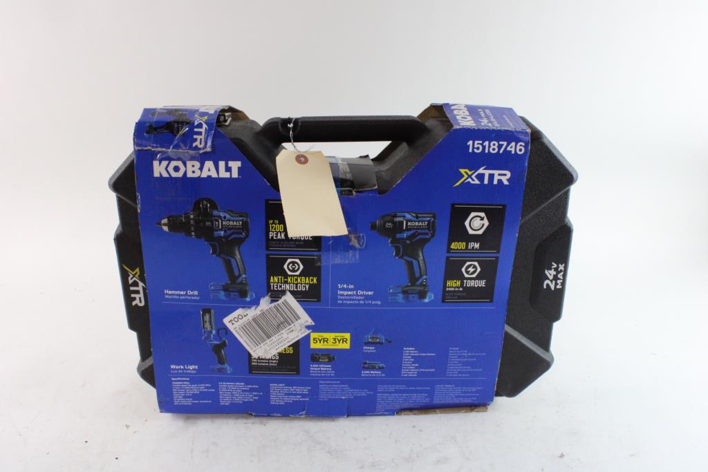 Kobalt 24V Max Brushless 3-Tool Combo Kit | Property Room