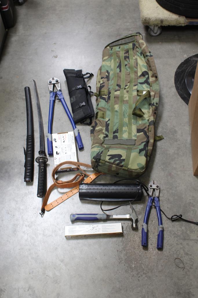 Kobalt Bolt Cutters, Sword, Air Rifle Scope, And More, 5+ Pieces ...