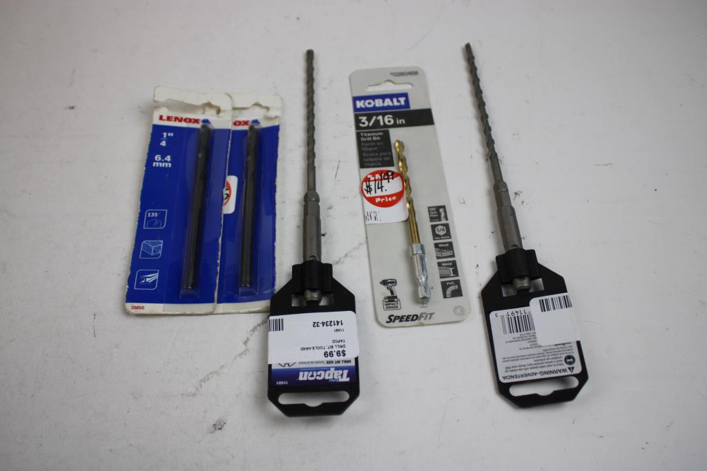 Kobalt, Tapcon, Irwin, And More Mixed Drill Bits, 10 Pieces | Property Room