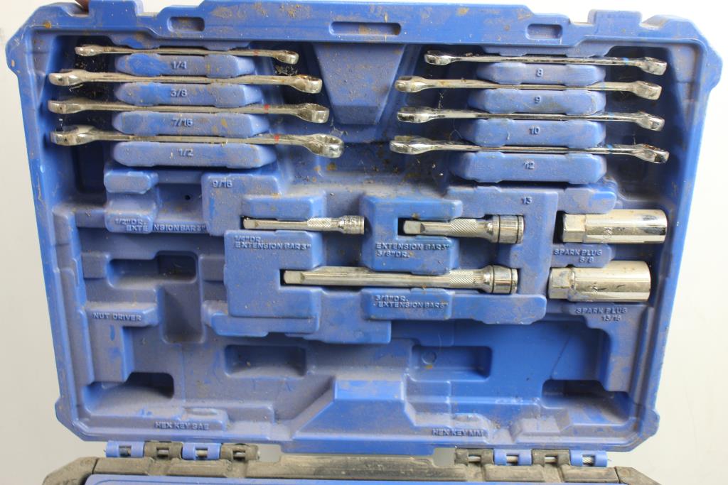 Kobalt Toolbox With Drawers With Sockets, Combination Wrenches And More ...
