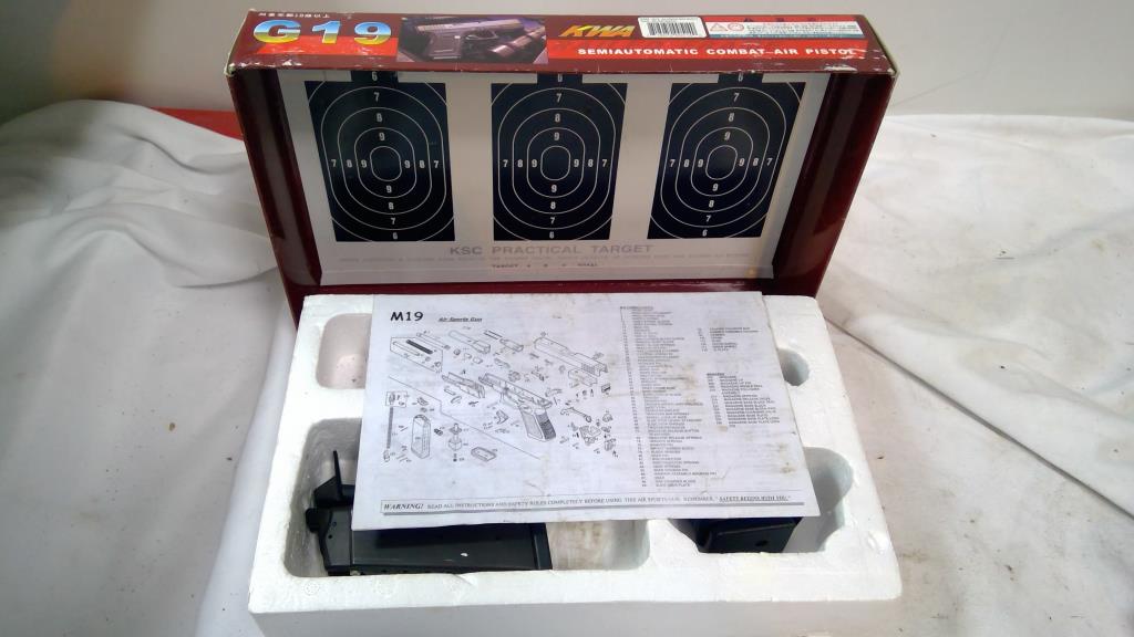 KWA Railed Framed G19 Semiautomatic Combat Air Pistol | Property Room