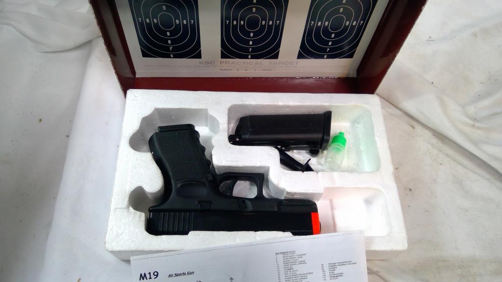 KWA Railed Framed G19 Semiautomatic Combat Air Pistol | Property Room